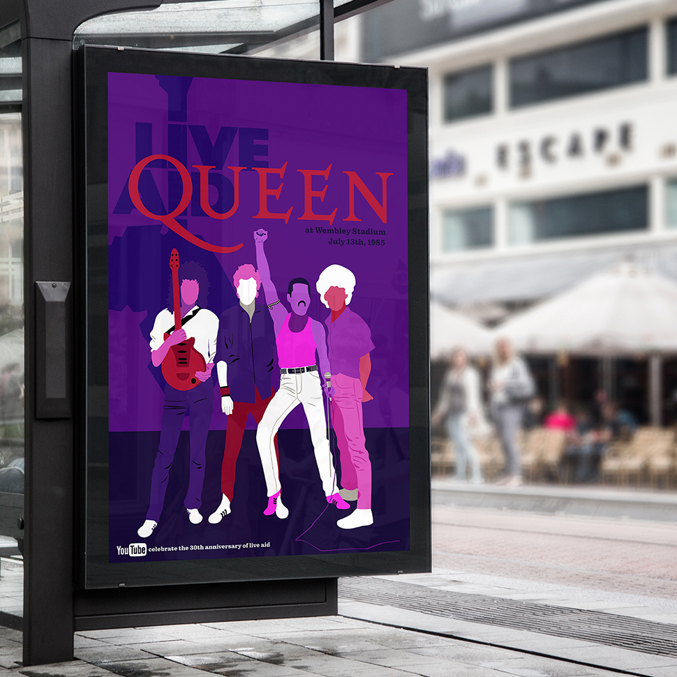 LIVE AID POSTER REDESIGN | KAYLA CLARK.